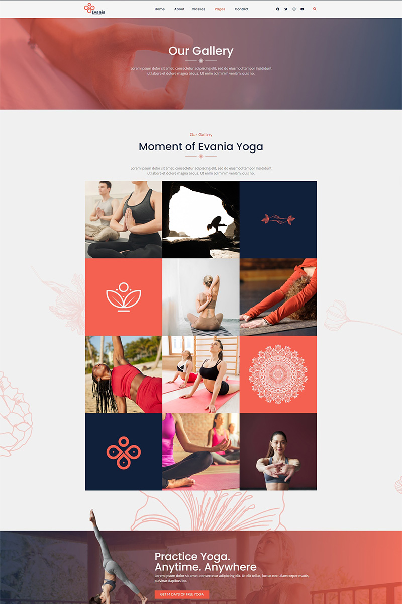 Evania - Yoga Studio Elementor Template Kit by Rometheme | ThemeForest